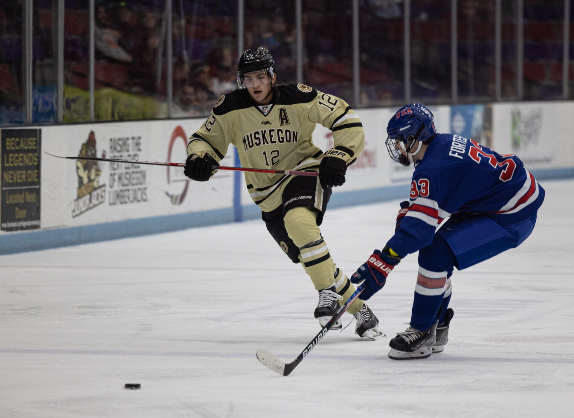 Lumberjacks remain red hot, beating the Team USA 17-Under squad 7-2 for ...
