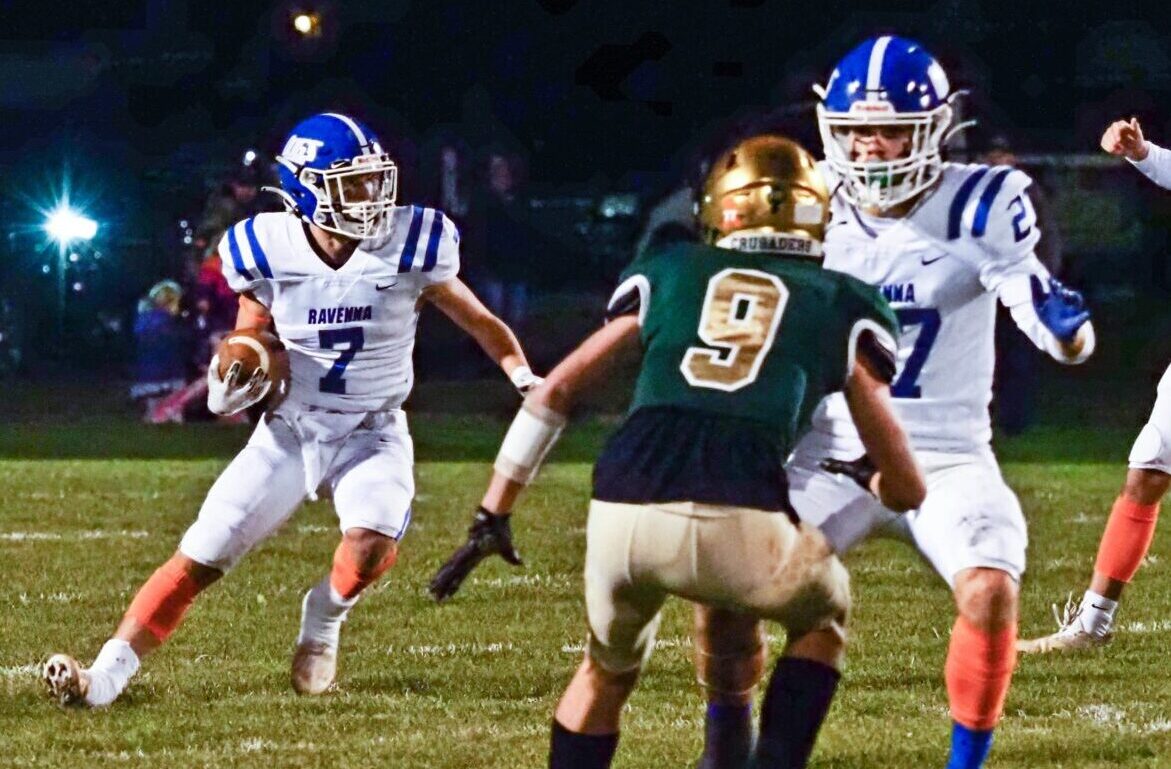 Ravenna's Hunter Hogan does just about everything on the football field ...