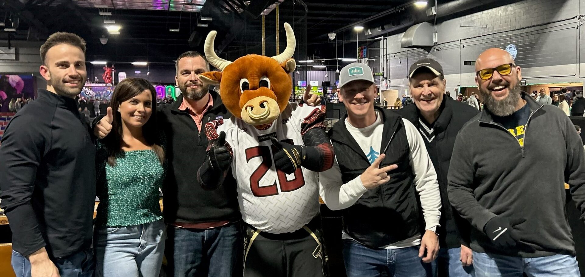 'FE the Foundry Bull’ (aka Ironmen superfan/mascot Scott Niswonger) is ...